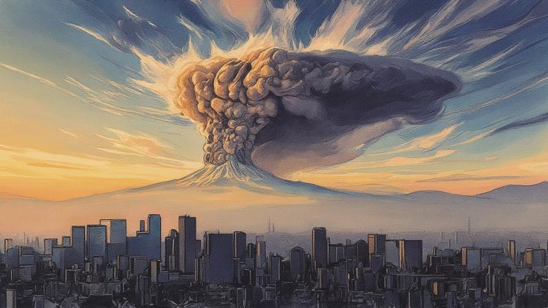 Japão utiliza inteligência artificial para simular erupção do Monte Fuji